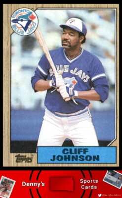 1987 Topps #663 Cliff Johnson Toronto Blue Jays Baseball Card | eBay
