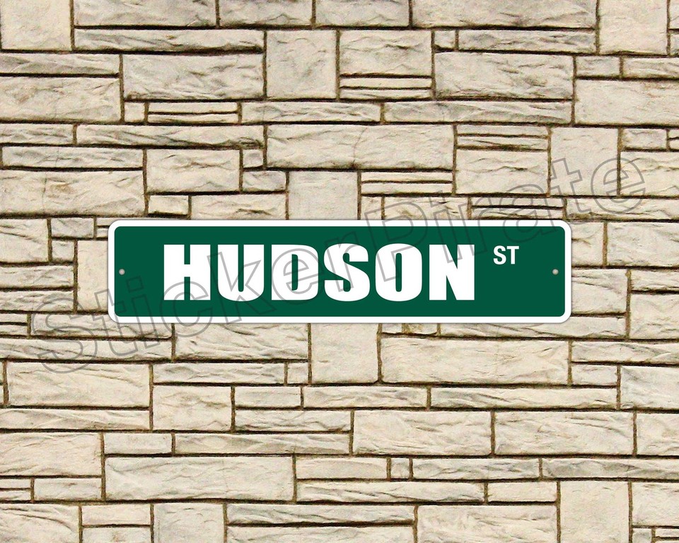 *Aluminum* Hudson 4" x 18" Metal Novelty Street Sign SS 1749 | eBay