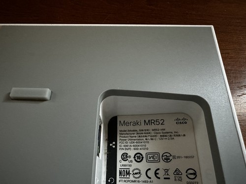 UNCLAIMED Cisco Meraki MR52 MR52-HW Dual-Band Wireless Access Point | eBay