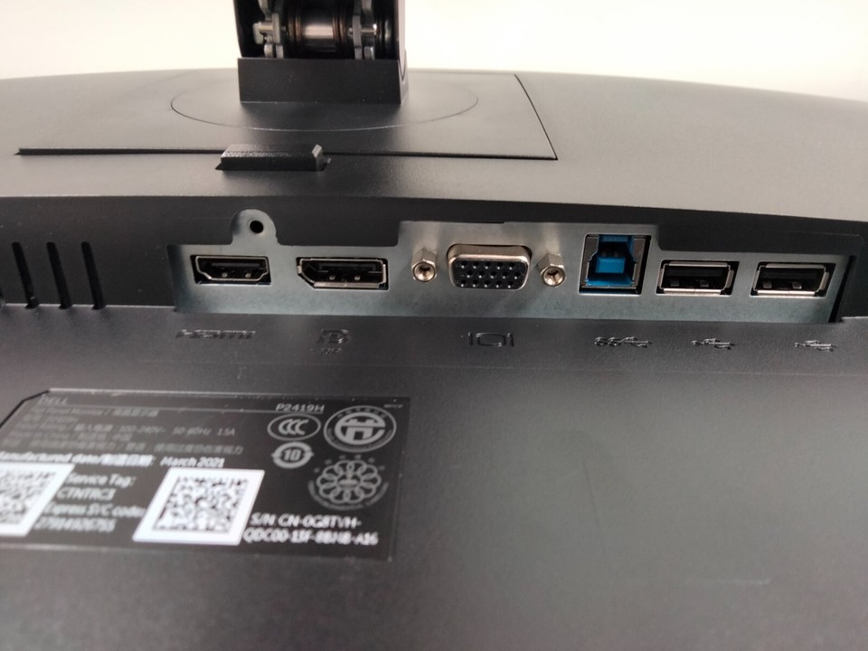 Dell P2419H Monitor Backlit Full HD (1080p) 1920x1080 Port W/Stand | eBay