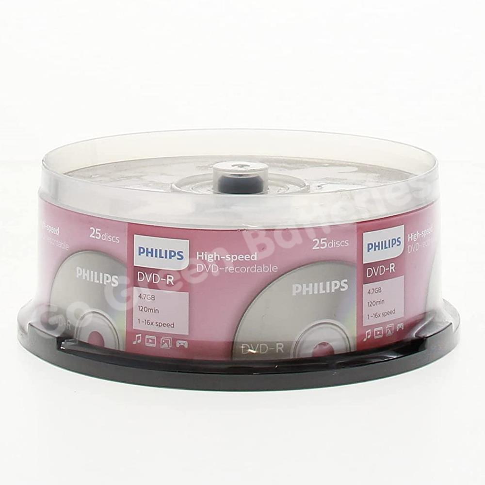 Philips DVD-R DVD-RW Blank Recordable Rewritable Discs 4.7GB 5/10/25/50 ...