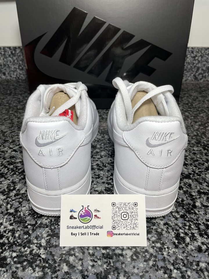 Nike Supreme Air Force 1 Low White (CU9225-100) Men's Sizes NEW | eBay