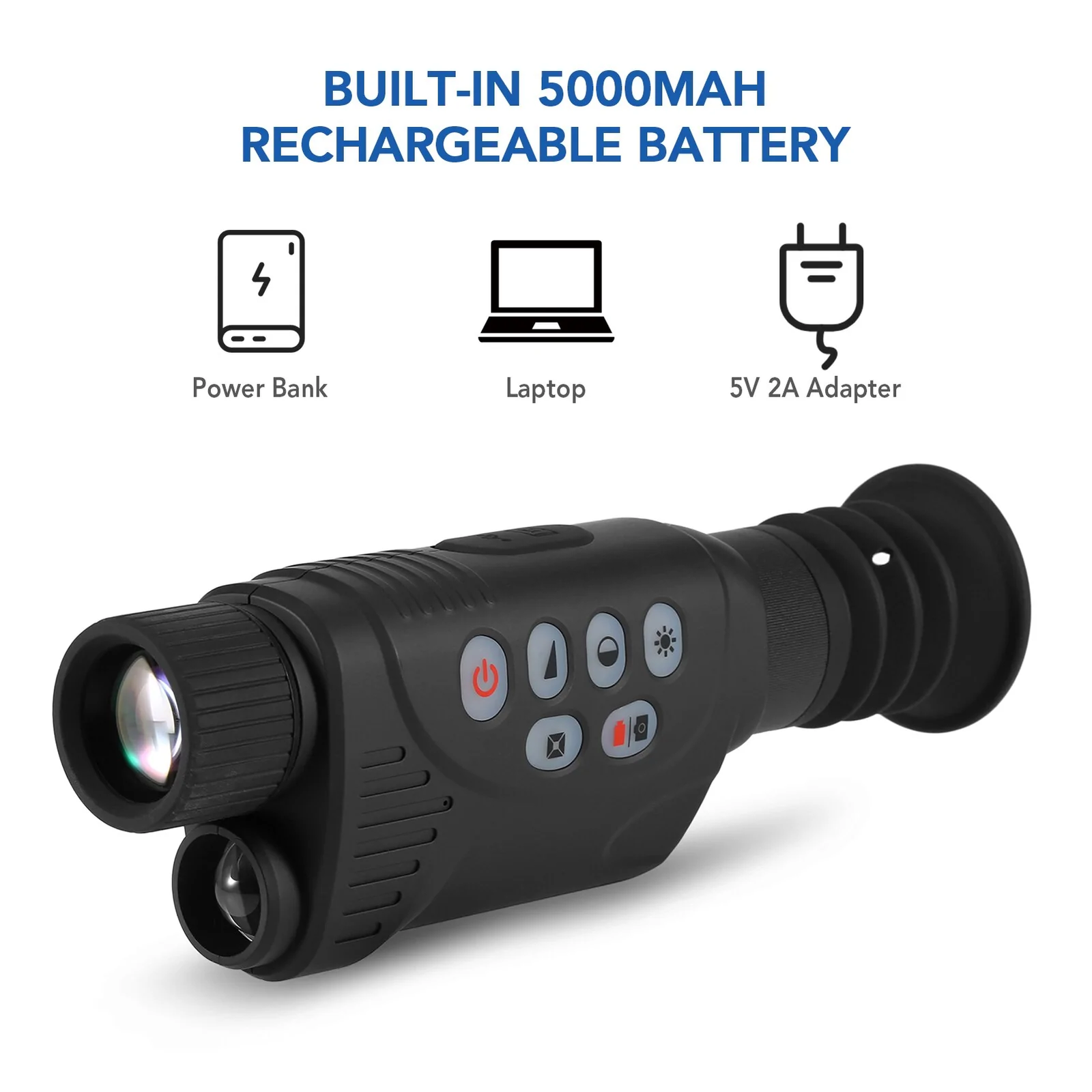 Full Color Night Vision Telescope Monocular Nightshot Vision Scope ...