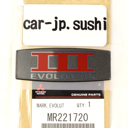 MITSUBISHI Genuine LANCER EVO3 CE9A "EVOLUTION III" Rear Emblem Badge ...