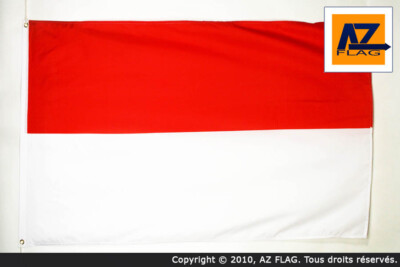 MONACO FLAG 3' x 5' - MONÉGASQUE - MONACANS FLAGS 90 x 150 cm - BANNER ...