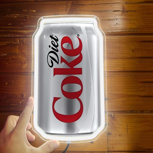 Diet Coke Can Neon Sign Party Club Mall Poster Flashy LED Wall Decor 12 ...
