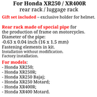 For Honda XR400 XR250R Motard XR250 Baja Rear Luggage Rack | Black ...