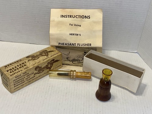VTG Herter's World Famous Pheasant Flusher & Faulks Flute Goose Call ...