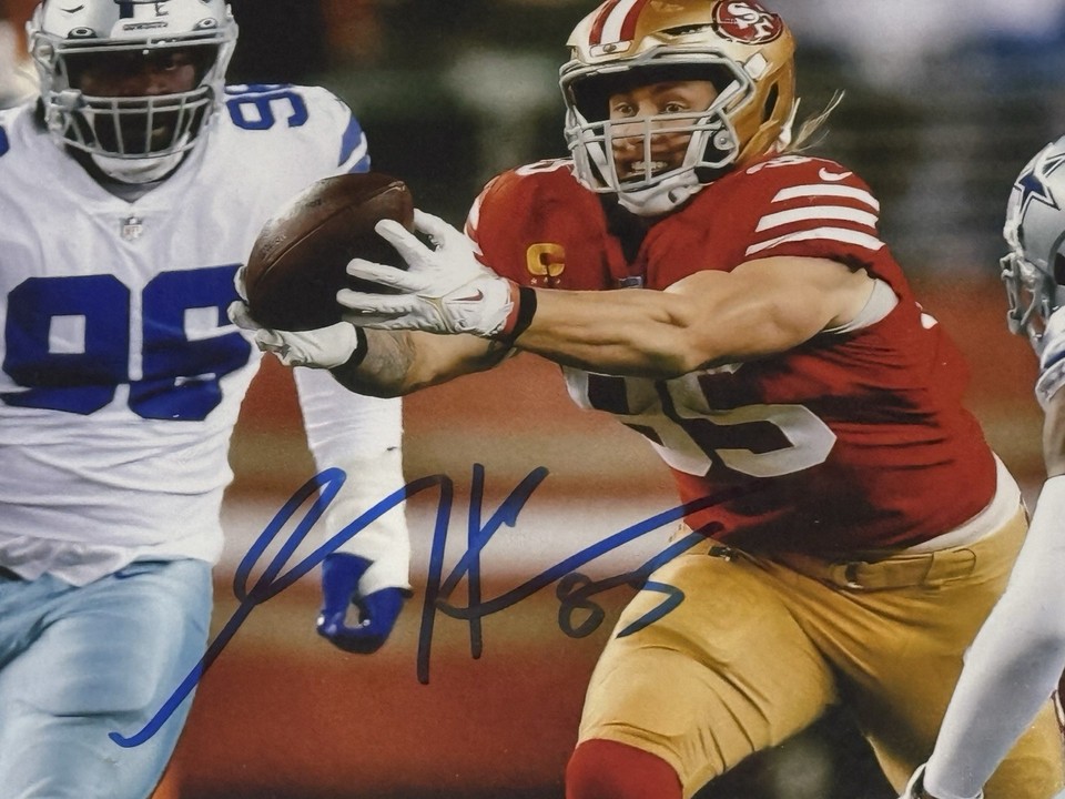 GEORGE KITTLE SIGNED AUTOGRAPHED 8x10 PHOTO SAN FRANCISCO 49ERS BECKETT ...