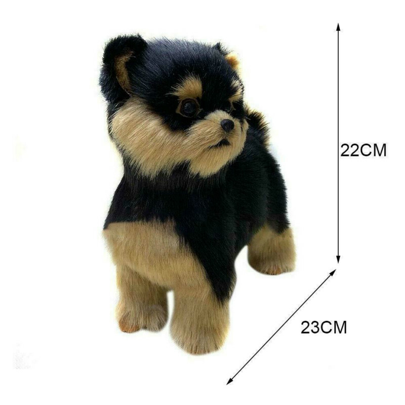 Simulation Toy Dog Realistic Yorkie Dog Puppy Lifelike Stuffed ...