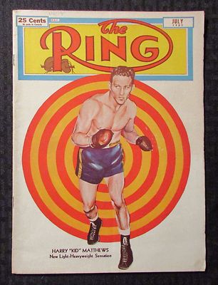 1951 July THE RING Boxing Magazine VG+ 4.5 Harry Kid Matthews | eBay