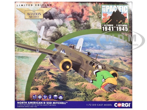 NORTH AMERICAN B-25D MITCHELL AIRCRAFT "RED WRATH" USAAF 1/72 BY CORGI AA35315 | eBay