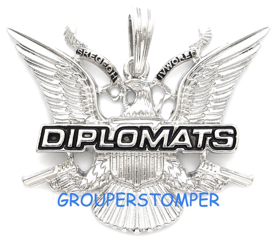 Dipset Necklace With Guns New Pendant With 24 Inch Long Cuban Chain ...