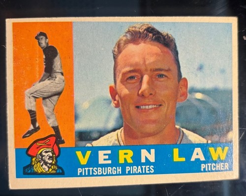 VERN LAW 1960 Topps #453 PITTSBURGH PIRATES Baseball Card EX/Ex+ | eBay
