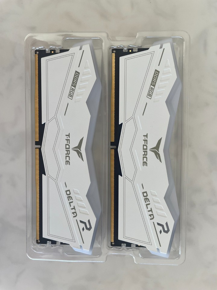 Team Group T-Force DELTA RGB 32GB (2x16GB) (DDR5-6000) CL38 in white ...