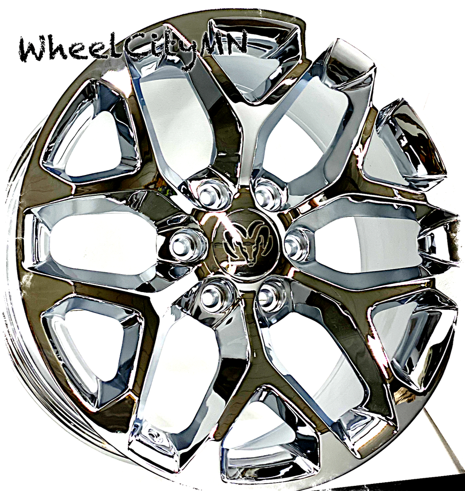 22" chrome Snowflake 5668 OE replica wheels fits 2019 2020 2025 RAM 6x5 ...