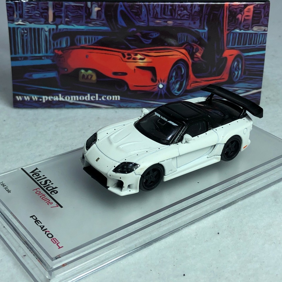 1/64 Peako64 Peako Mazda RX7 Veilside Fortune 7 White Special edition ...