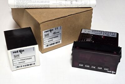 Red Lion PAXP0000 Digital Panel Meter PAXP w/ PAXCDS20 Quad Relay - New ...