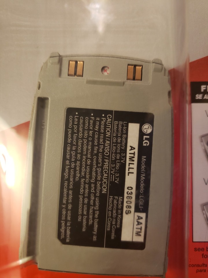 LG LGLI-AATM 3.7V Li-Ion Cellphone Battery for TM520 VX1 VX10 Flip ...