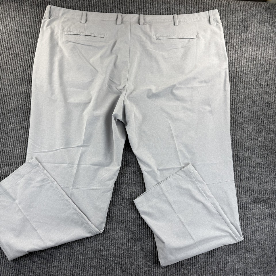 Tommy Bahama Pants Mens 54x32 Light Gray Stretch Flat Front Chino Zip ...