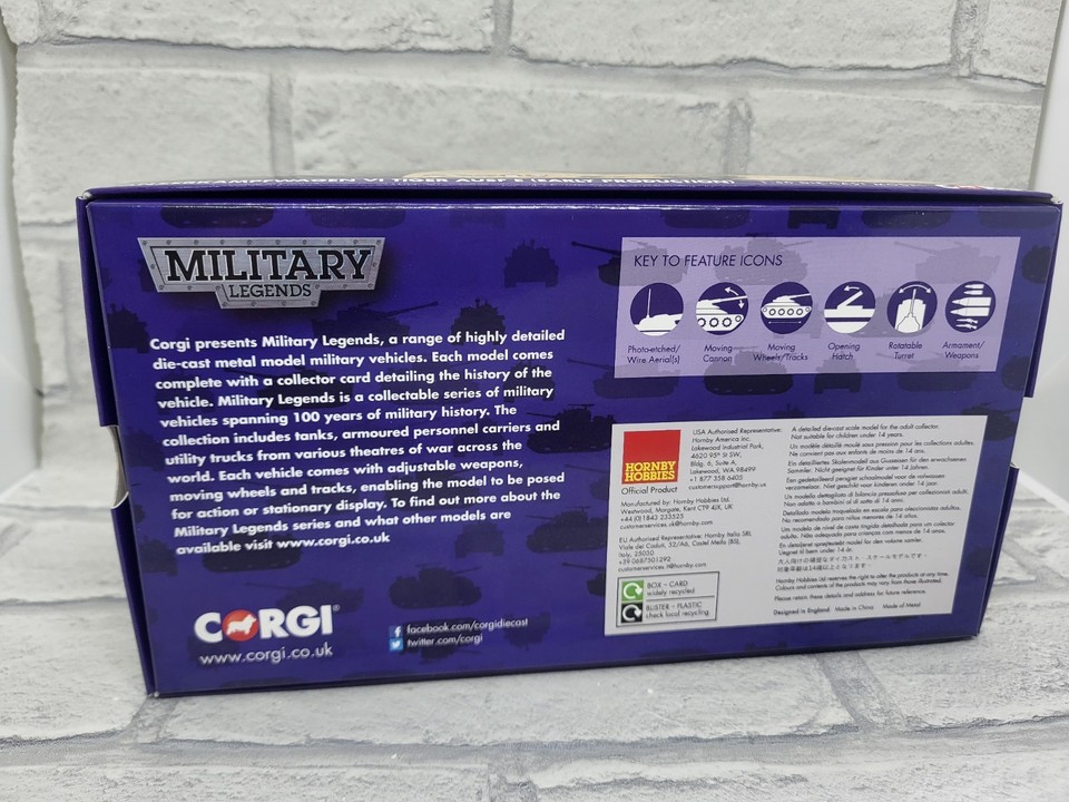 CORGI PANZERKAMPFWAGEN VI TIGER AUSF E TANK TUNISIA 1943 1/50 CC60515 ...