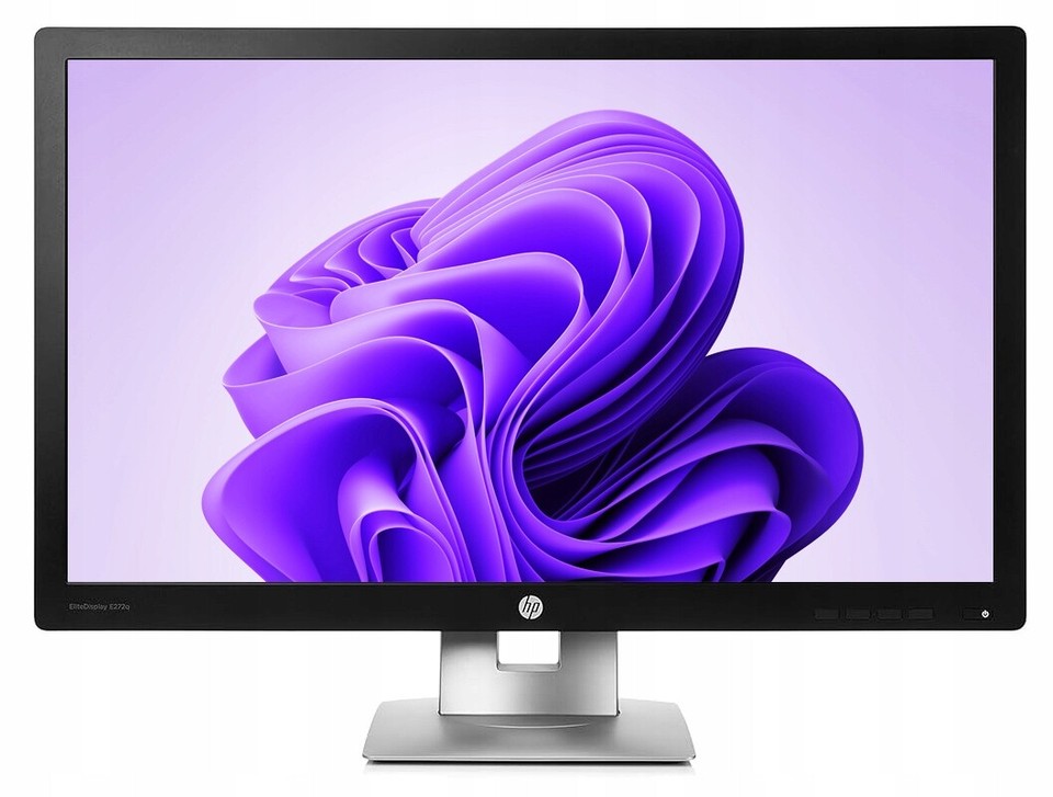 HP EliteDisplay E272Q 27'' High Resolution 2560 x 1440 QHD LCD Monitor ...