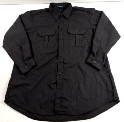 NWOT XL REG PROPPER MENS TACTICAL LONG SLEEVE DRESS SHIRT F5302 BLACK XL REG | eBay