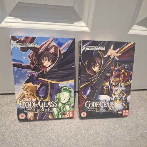 CODE GEASS LELOUCH OF THE REBELLION COMPLETE SEASON 1 AND 2 DVD BOXSET ...