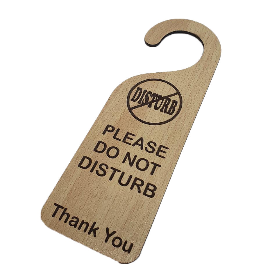 Do Not Disturb Hanging Door Sign Hotels Office B And B Clean My Room