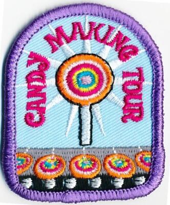 Girl Boy Cub CANDY MAKING TOUR factory Fun Patches Crests Badges SCOUT ...
