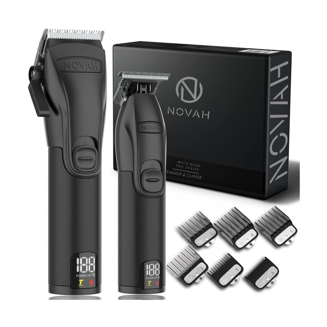 Novah HCL-002 Hair Clippers and Trimmer Kit - Black for sale online | eBay