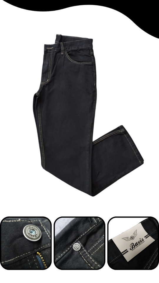 Men’s 100% Cotton Denim Jeans – Straight Leg, Classic Fit | eBay