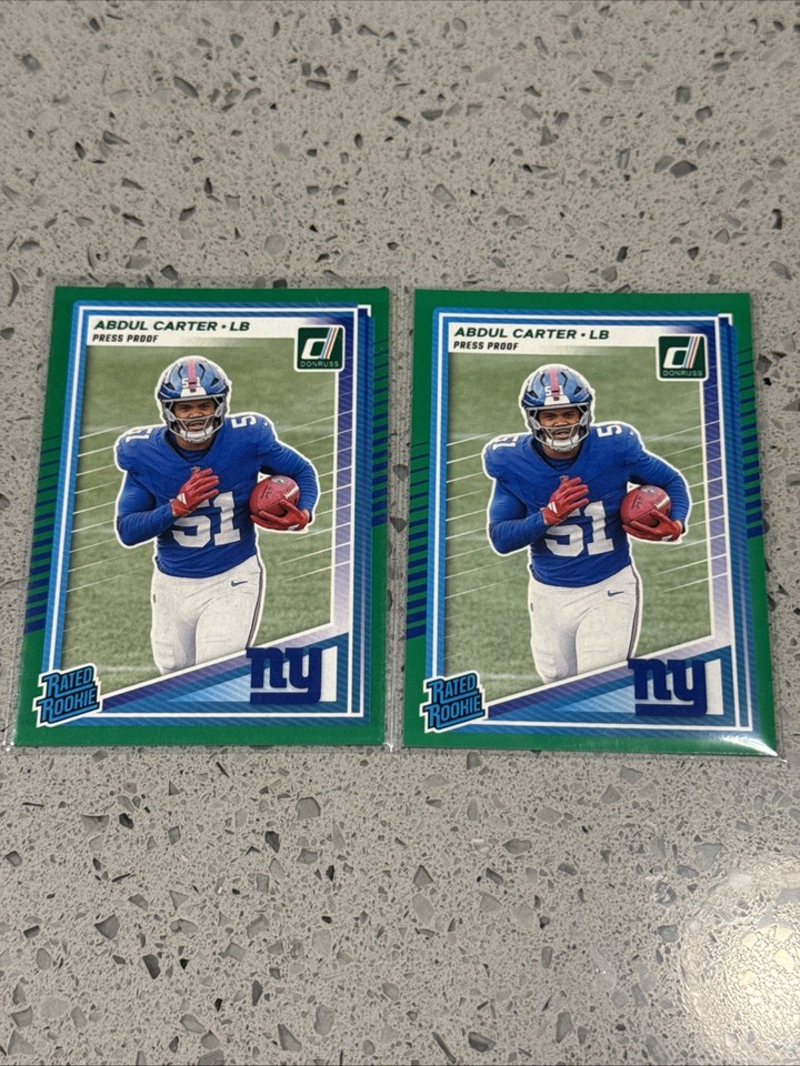 Giants Rookie Card Lot (Jaxson Dart, Abdul Carter, Cam Skattebo) | eBay