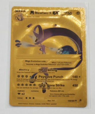 Carta Pokemon X E Y Mega Mewtwo Mega Mewtwo Ex Etsy Nederland
