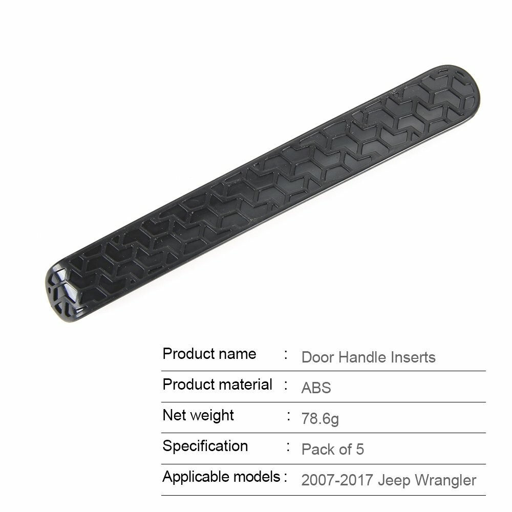 Jeep Wrangler Grab Handles POETRYXIAO Interior Door Handle Inserts ...