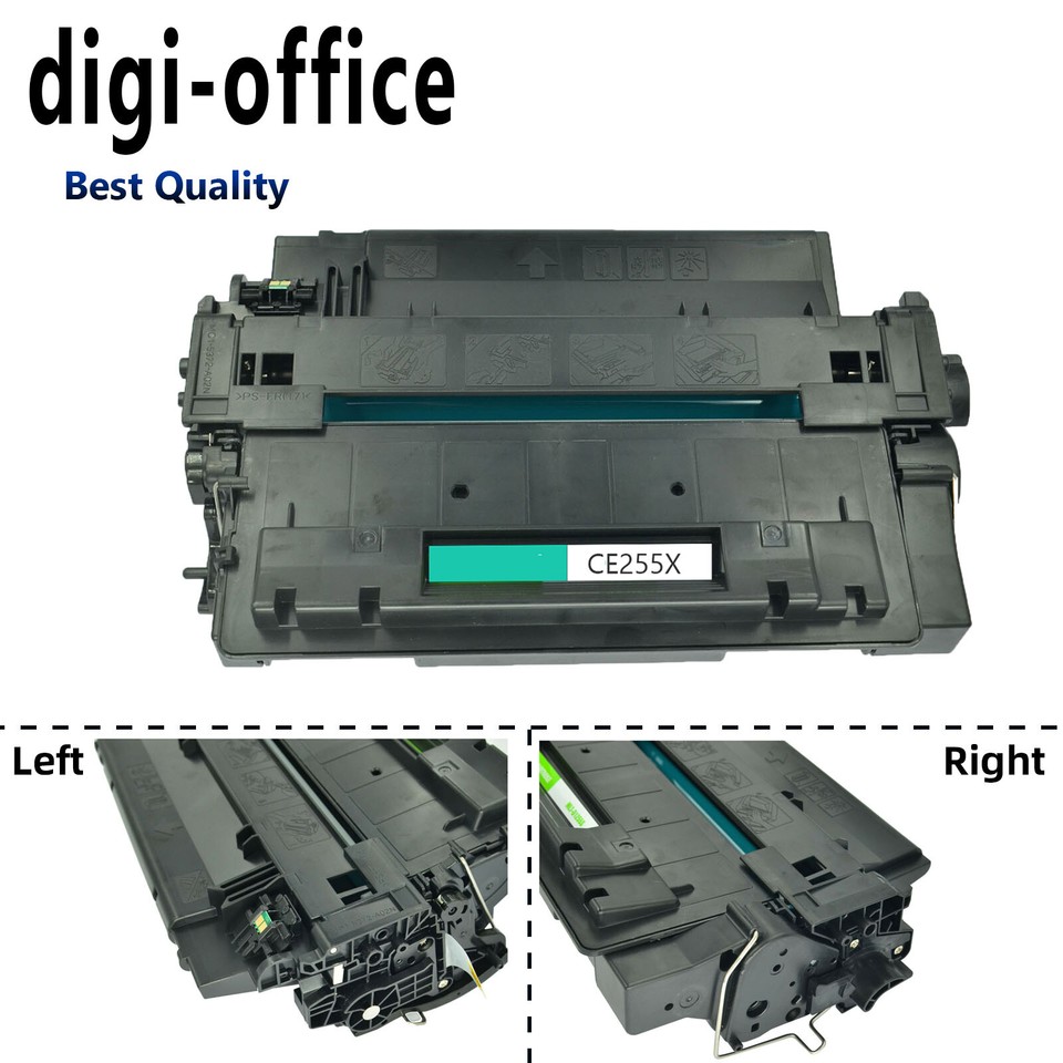 10PK Black CE255X 55X Toner Cartridge for HP Laserjet P3015x P3016 MFP ...