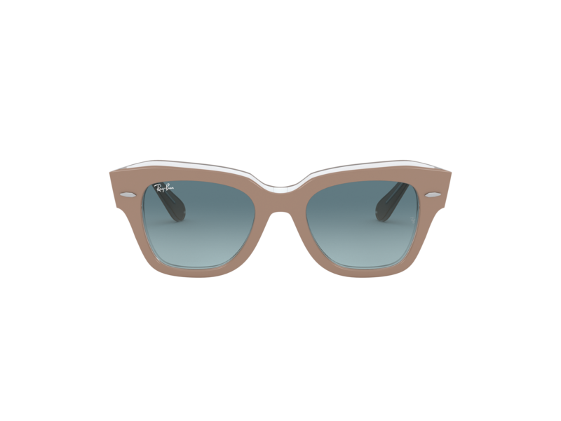 Ray-Ban Sunglasses RB2186 12973M BEIGE ON TRASPARENT blue | eBay