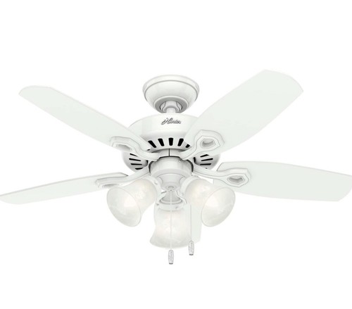 Hunter Fan Builder Ceiling Fan 42In Led Indoor Snow White | eBay