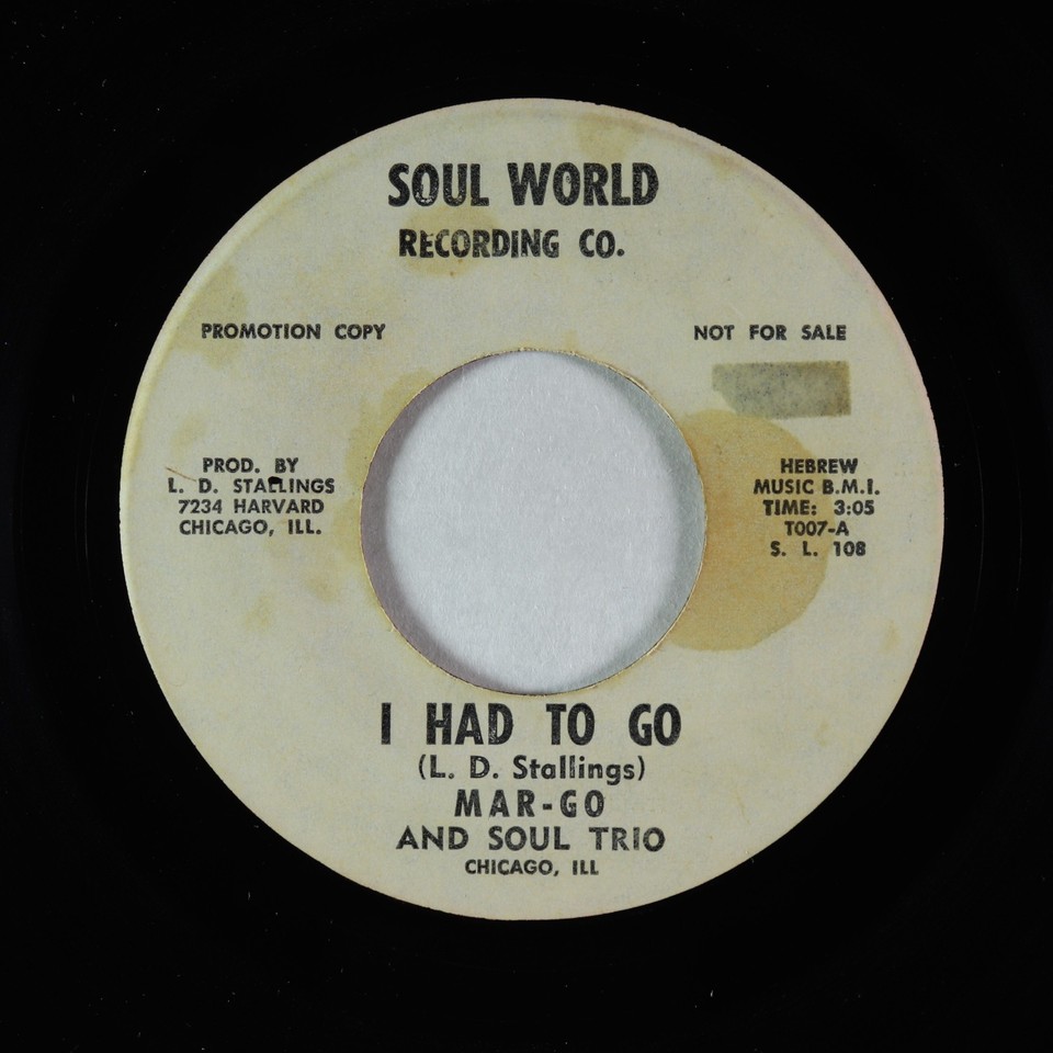 Northern Soul 45 - Mar-Go & Soul Trio - There Is No One - Soul World ...