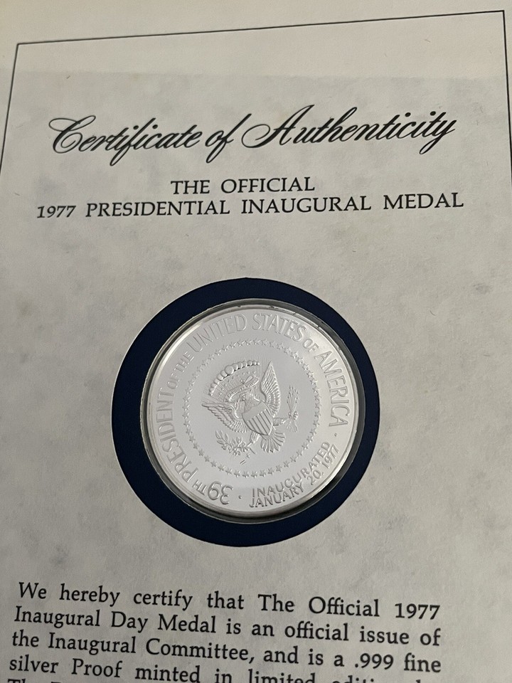 Jimmy Carter 1977 The Official Inaugural Day Medallic/Postal ...