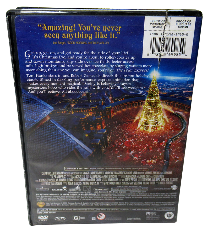 The Polar Express (DVD, 2005, Full Screen Edition) Tom Hanks | eBay