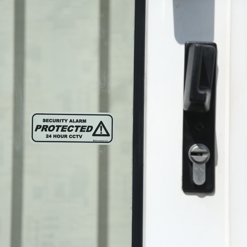 2 x WINDOW WARNING STICKERS INTERNAL GPS TRACKER OBD PORT DISABLED ...