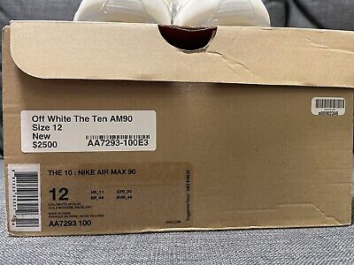 Nike Air Max 90 x OFF-WHITE The Ten - DS Size US 12M 📈 | eBay Nike Air Max 90 x OFF-WHITE The Ten - DS Size US 12M 📈 | eBay