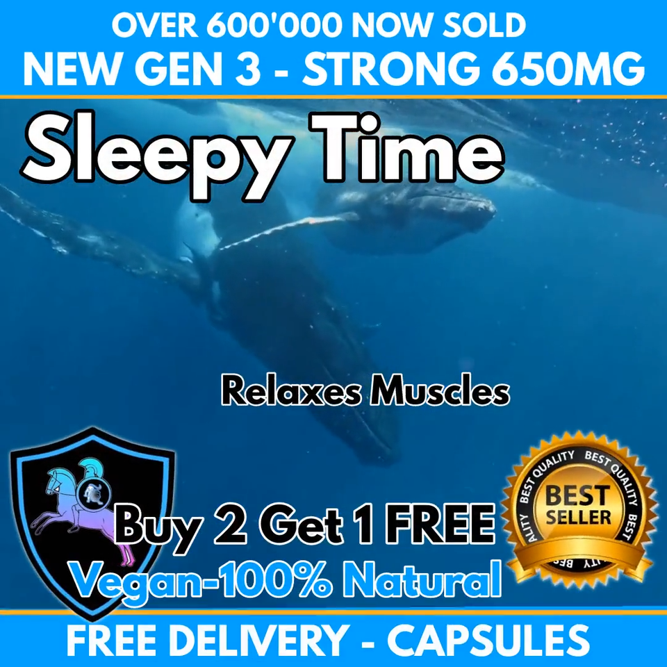 Sleeping Pills Strong 40 650mg Aids Sleep Sleepy Time Capsules Tablets ...