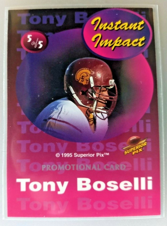 1995 CLASSIC SUPERIOR PIX TONY BOSELLI ROOKIE INSERT CARD#5 NR-MINT ...