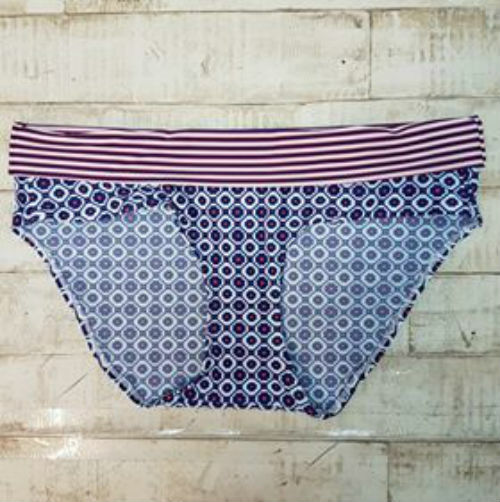 BRAVISSIMO SWIMWEAR COTE D'AZURE FOLD BRIEF OR TANKINI NAVY PRINT SW919 ...