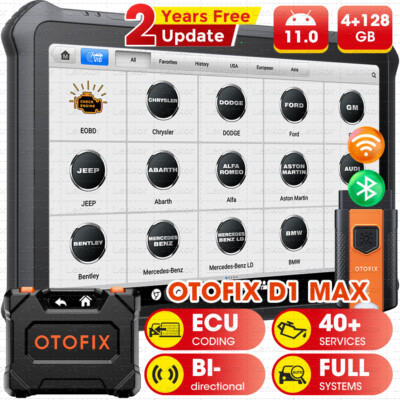 OTOFIX D1 MAX Bidirectional OBD2 Scanner Coding Full System Diagnostic ...