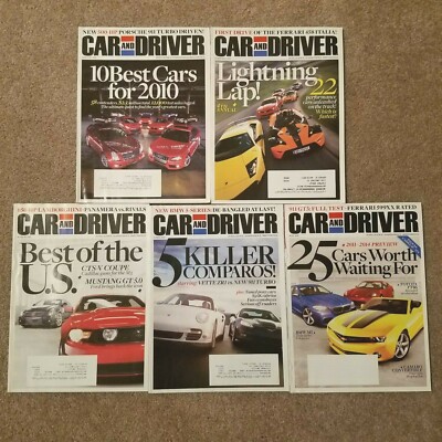 Jan-May 2010 Car And Driver Magazine 5 Issues, Audi S4, Mustang ...