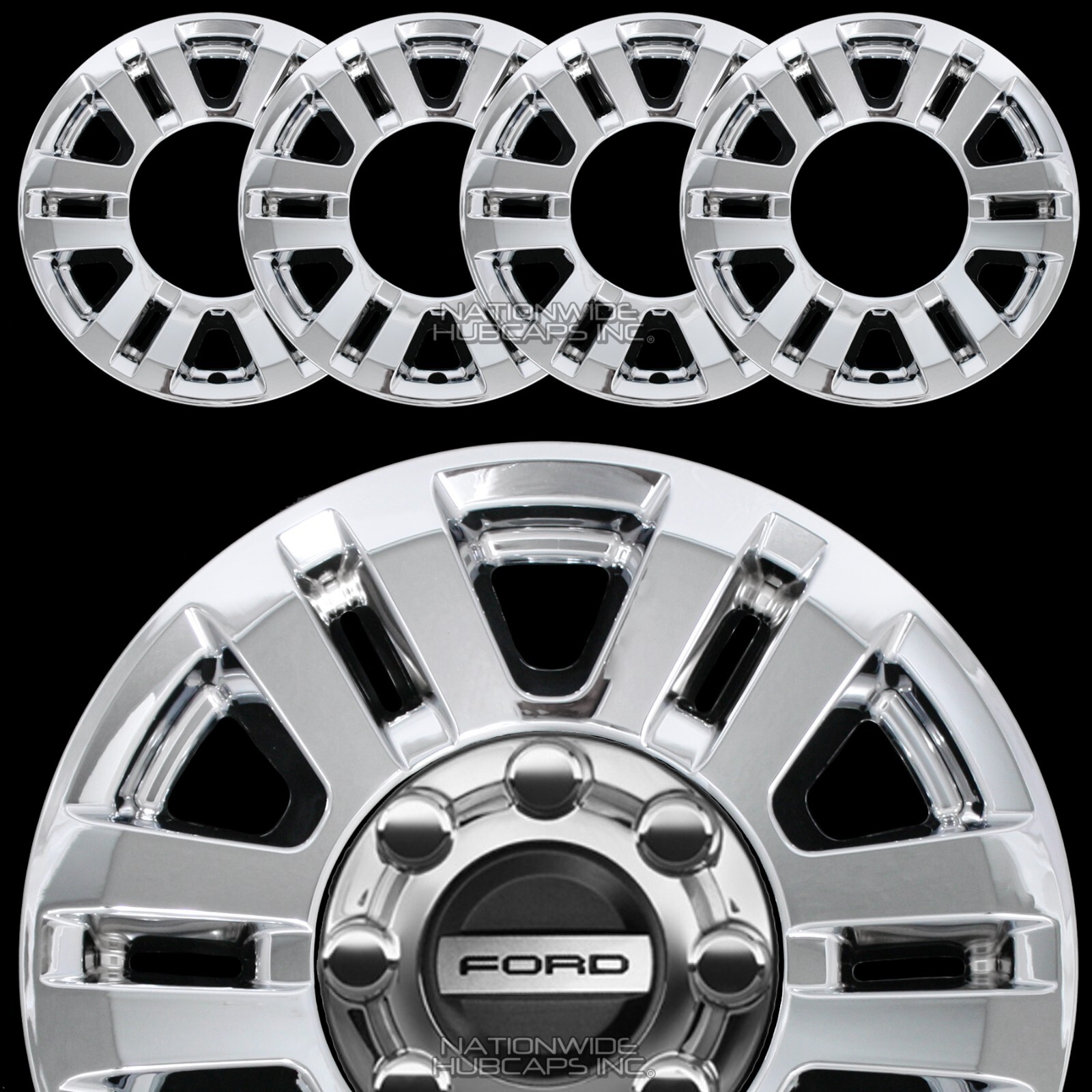 2017-2019 Ford F250 F350 XLT Super Duty 18" Chrome Wheel Skins Rim ...