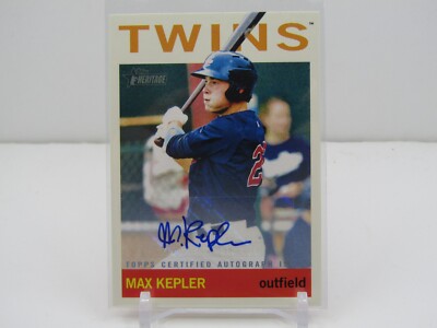 MAX KEPLER 2013 TOPPS HERITAGE MINORS REAL ONE AUTOGRAPH AUTO! TWINS ...